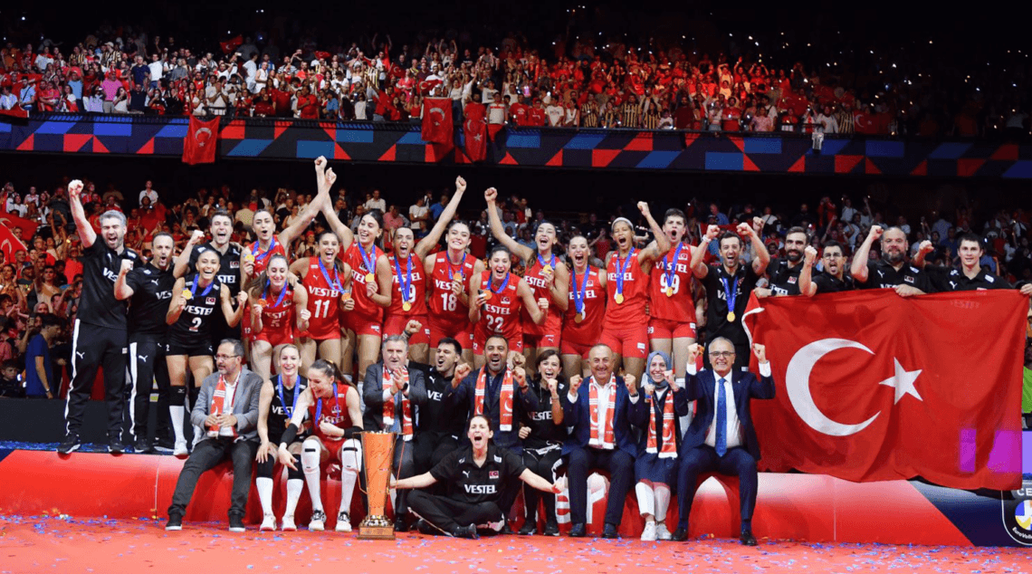 The Turkish Womens Volleyball National Team Takes The European Crown