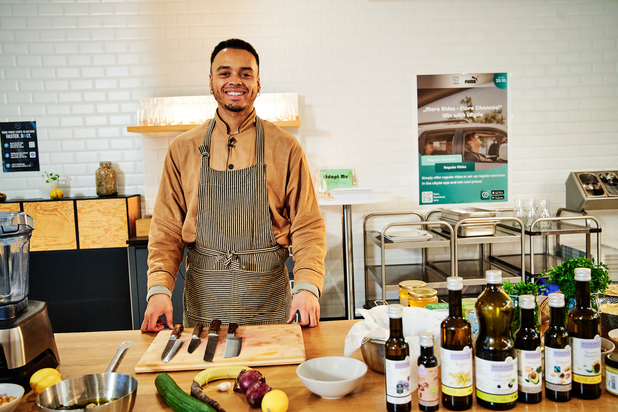 Luke Jaque-Rodney's Cooking Activities at PUMA HQ - PUMA CATch up